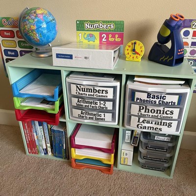 Bright Creations Set Of 6 Rainbow Turn In Trays For Teachers, Plastic ...