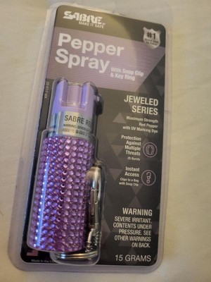 Sabre Jeweled Pepper Spray Lavender : Target