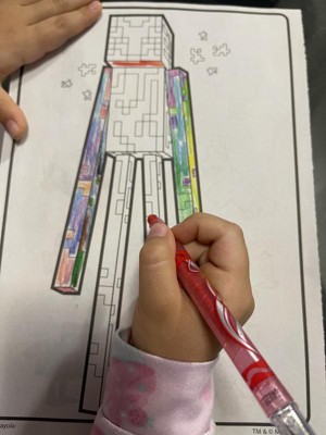 Crayola 96pg Minecraft Coloring Book With Sticker Sheet : Target