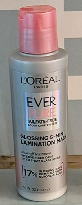 L'oreal Paris Everpure Sulfate Free Hair Gloss Glossing Lamination Mask ...