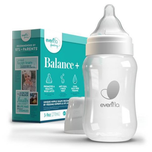 Evenflo Balance Wide-Neck Anti-Colic Baby Bottles - 9oz : Target