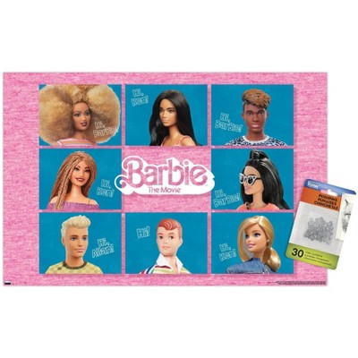 Trends International Mattel Barbie: The Movie - Hi Grid Unframed Wall ...