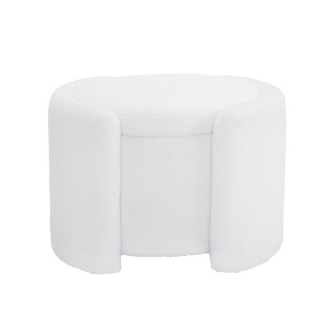 Nicbex Storage Ottoman Bench For Bedroom,modern Round Storage Bench ...
