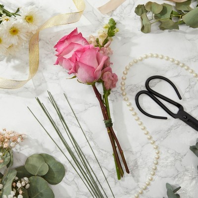 Juvale 300 Pieces Green 18 Gauge Floral Wire Stems For Diy Crafts ...