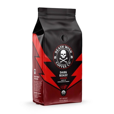 Death Wish Coffee Dark Roast Ground Coffee - 10oz : Target