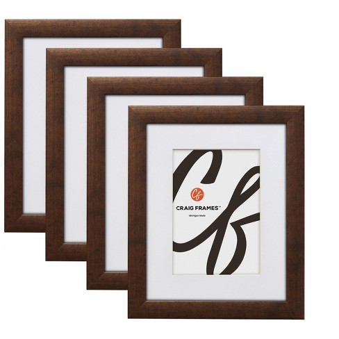 Craig Frames 16x16 Inch Rustic Copper Picture Frame Set Matted For A 12x12 Photo, Set Of 4 : Target