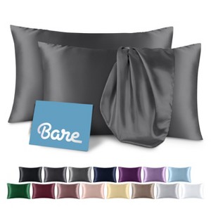 2 Piece Satin Pillowcase Set by Bare Home - Envelope Toddler (13 x 18 ...