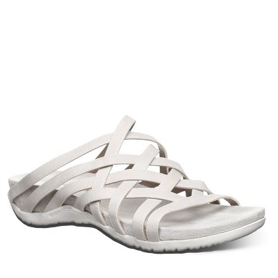 Women's Neida Eva Two Band Footbed Slide Sandals - Shade & Shore™ White ...