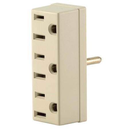 Leviton Polarized 3 Outlets Outlet Adapter 1 Pk : Target