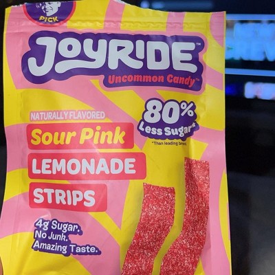 Joyride Candy Sour Pink Lemonade Strips - 3.5oz : Target