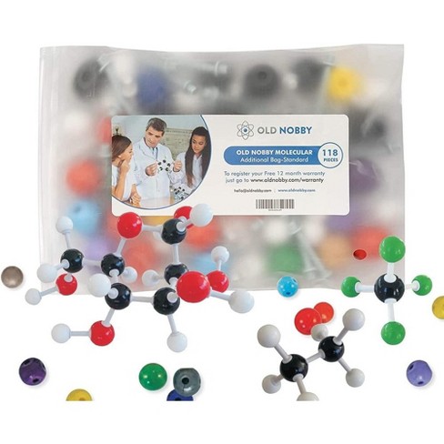 Old Nobby Organic Chemistry Model Kit Set Supplementary Kit 118 Pieces ...
