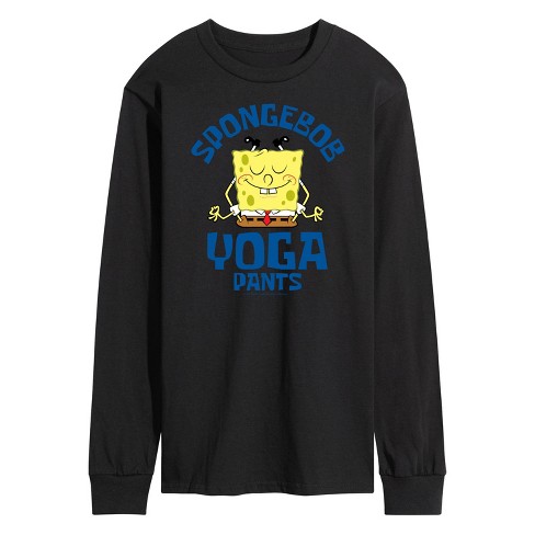 Men's Spongebob Squarepants Spongebob Yoga Pants Long Sleeve Graphic T ...