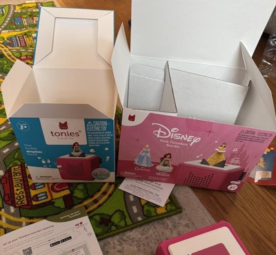 Tonies Disney Belle, Cinderella And Ariel Toniebox Audio Player Bundle ...