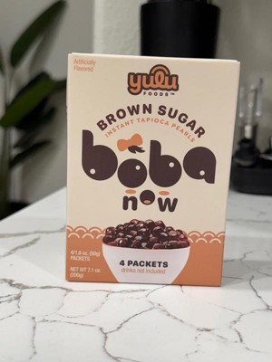 Yulu Boba Now Brown Sugar - Instant Tapioca Boba Pearls For Boba Tea ...