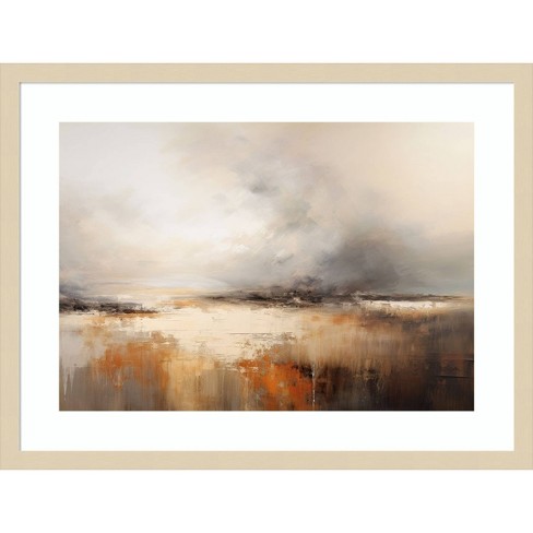 Amanti Art 25"x19" Elegant Ivory Landscape Ii By Lazar Studio Wood ...