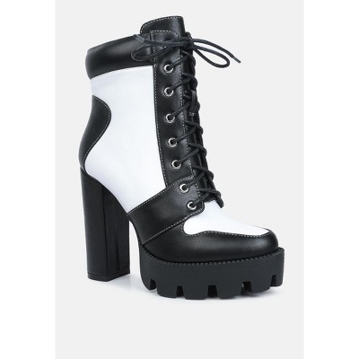 Moos Block Heel Lace Up Boots : Target