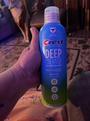 Crest Deep Cleanse Breath Control Mouthwash - Fresh Mint - 475ml : Target