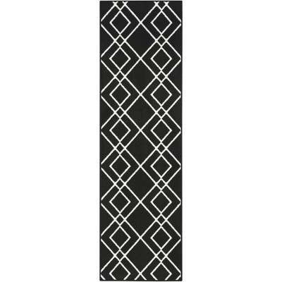 Abstract Lines Rug Black/tan - Threshold™ : Target
