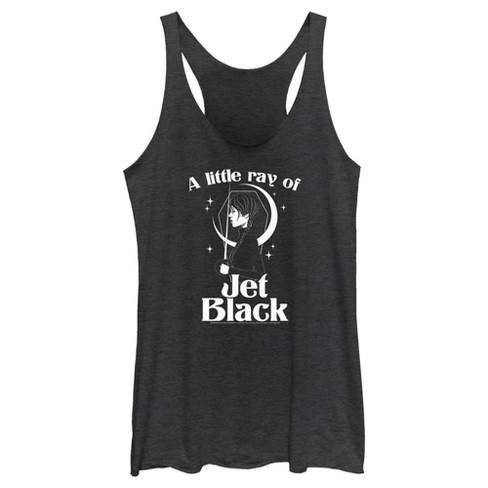 Women's Wednesday A Little Ray Of Jet Black Racerback Tank Top : Target