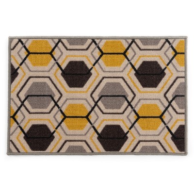 World Rug Gallery Contemporary Geometric Stripe Non-slip (non-skid ...
