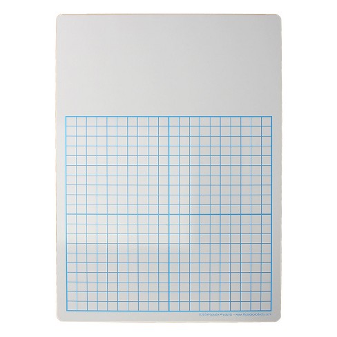 Flipside Products 1/2" Graph Dry Erase Board, 11" X 16" Single : Target