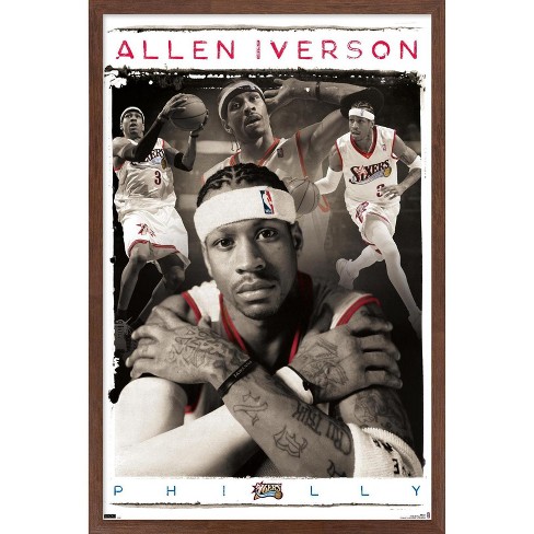 Trends International Allen Iverson - Collage Framed Wall Poster Prints ...