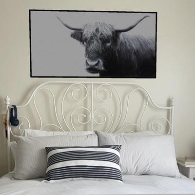 47" X 24" Highland Cow Framed Canvas - Threshold™ : Target