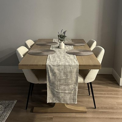 Pedestal Wood Dining Table - Natural - Hearth & Hand™ With Magnolia ...