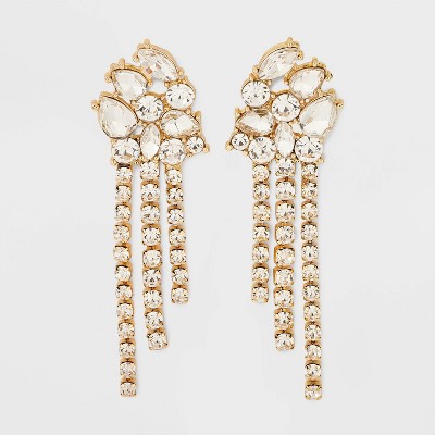 Metal Drop Earrings - A New Day™ Gold : Target