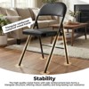 2-Pack/4-Pack Folding Chairs with Padded Seat & Backrest, Heavy-Duty ...