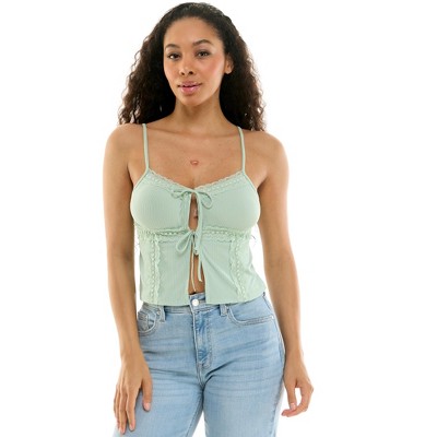 Derek Heart Junior Girls Flyway Spaghetti Strap Tank With Double Ties ...