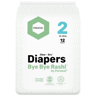 Parasol Clear+dry Natural Disposable Diapers - Size 2 - 80ct : Target