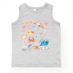 Beach Collage Watercolor - Toddler Graphic Tank : Target