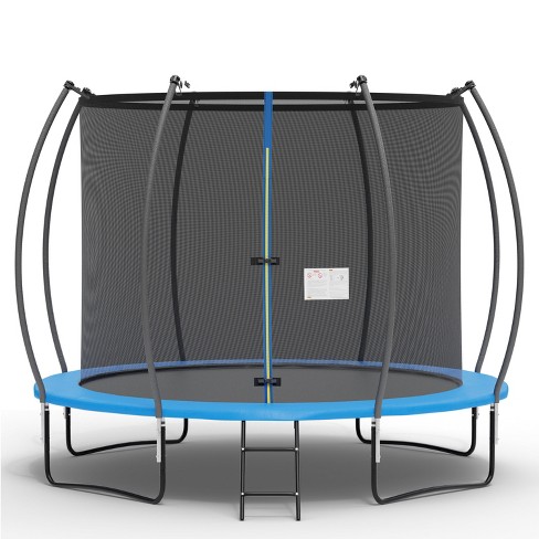 Fdw 10ft Trampoline With Enclosure Net Outdoor Jump Rectangle ...