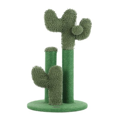 Marfa Modern Jute Triple-cactus Cat Scratching Post With Fuzzy Toy : Target