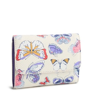 Vera Bradley Women's Outlet Faux Leather Riley Wallet Butterflies in ...