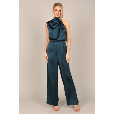 Petal And Pup Womens Savannah One Shoulder Jumpsuit - Teal S : Target