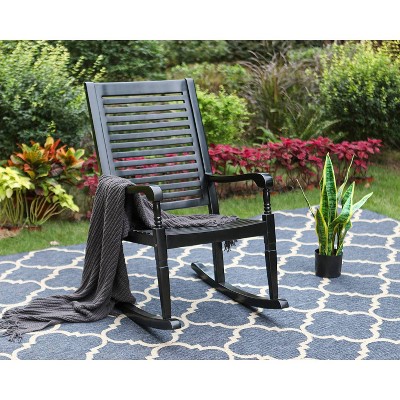 Outdoor Acacia Wood Rocking Chair - Captiva Designs : Target