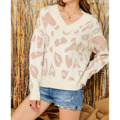 Women's Leopard Sweater - Adora : Target