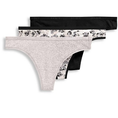 Jockey Women's Organic Cotton Stretch Logo Thong - 3 Pack : Target