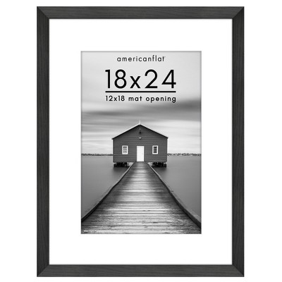 Americanflat 8x10 Picture Frame With Oversized Mat 18x24 Frame ...