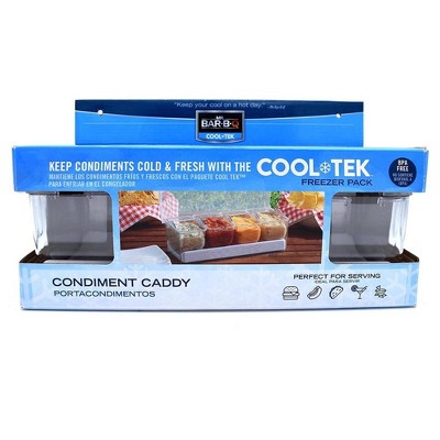 Winco Condiment Holder With Stainless Steel Base, With 5 Inserts : Target