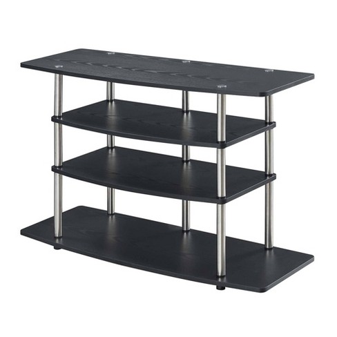 Designs2go No Tools Wide Highboy 4 Tier Tv Stand For Tvs Up To 46 ...