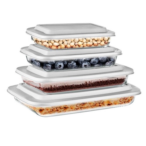 Serenelife High Borosilicate Glass Bakeware Set : Target
