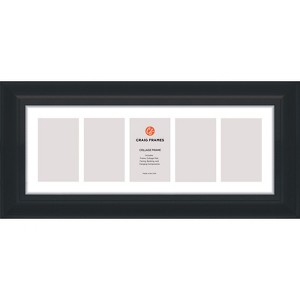Craig Frames 8x22 Inch Collage Picture Frame, Satin Black, Upscale ...
