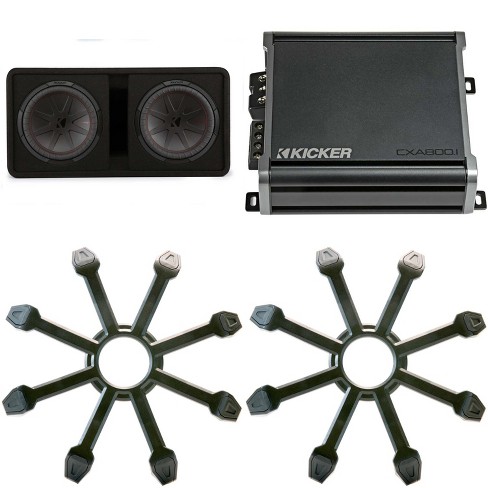 Kicker Comp R 12 Inch Dual Subwoofer In Vented Enclosure Package With ...