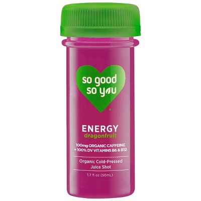 So Good So You Energy Dragonfruit Organic Probiotic Shot - 1.7 Fl Oz ...