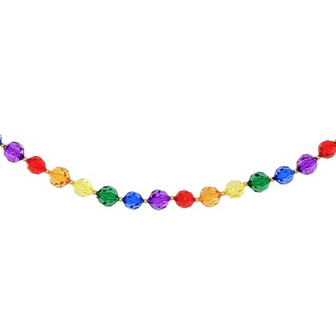 72.0 Inch Multi Colored Jewel Garland Faceted Bead Tree Garlands : Target