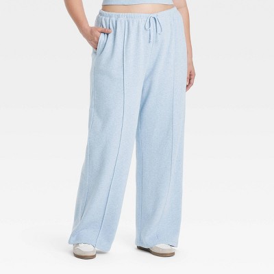 Women's High-rise Wide Leg Sweatpants - Universal Thread™ Light Blue 4x ...