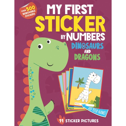 My First Sticker By Numbers: Dinosaurs And Dragons - (paperback) : Target